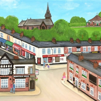Jo Gough Art Hoole High Street, Chester, Print – Olivia & Smith